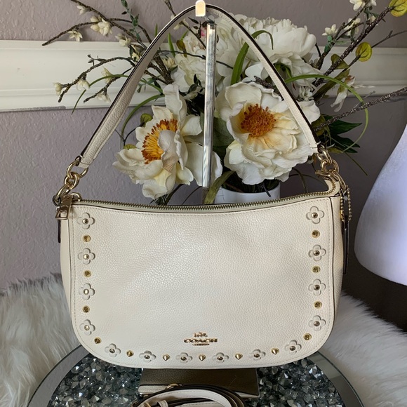 Coach | Bags | Coach Chelsea Crossbodyshoulder Floral Rivetsgold | Poshmark